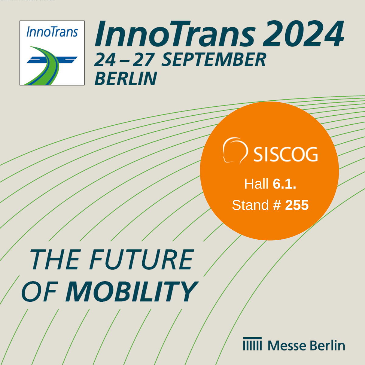 SISCOG | SISCOG at Innotrans 2024 with solutions for more efficient mobility | Event